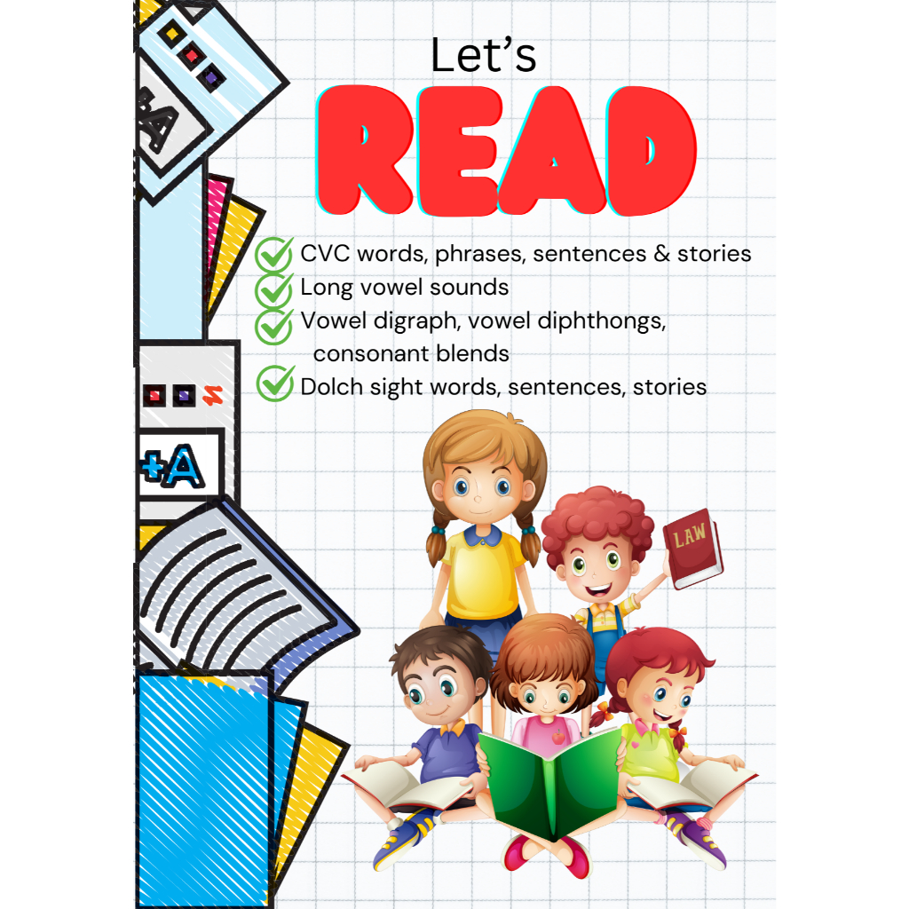 LET'S READ CVC WORDS, LONG VOWEL SOUNDS, VOWEL DIGRAPH, DIPHTHONGS ...