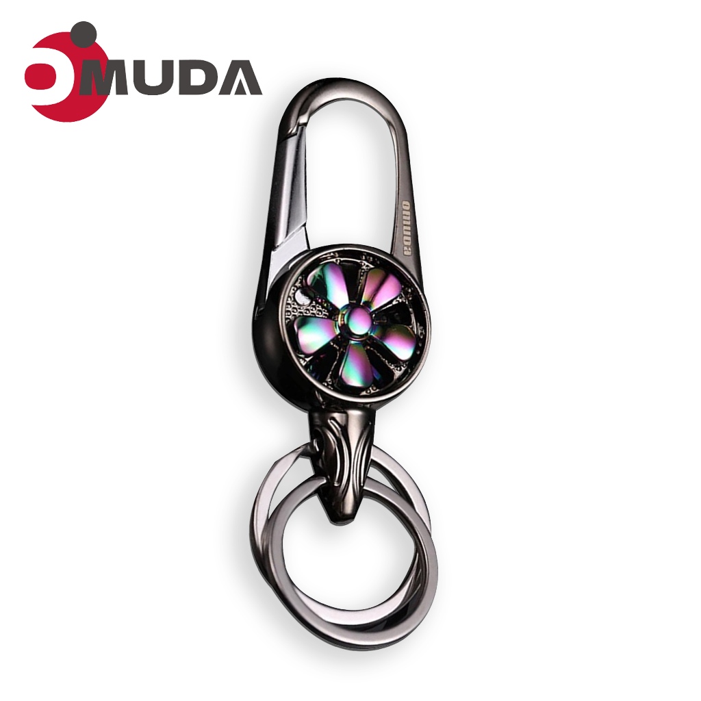 OMUDA Motorcycle Stainless Alloy Metal Keychain Finger Gyro Male Female ...