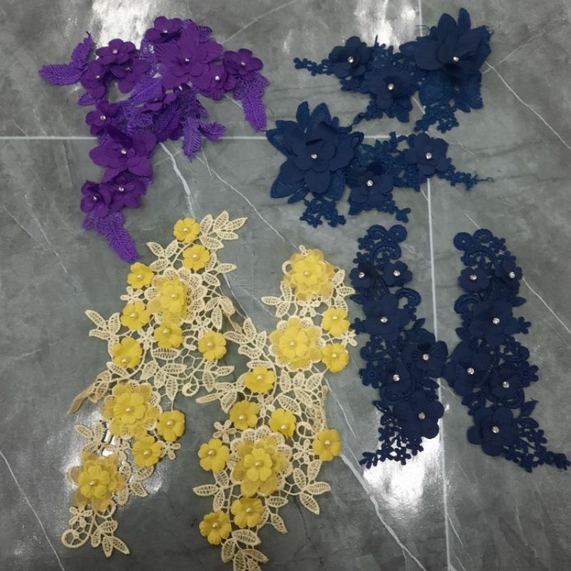 Floral Patching Lace (Per Pair) | Shopee Philippines