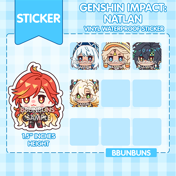 Genshin Impact - Natlan Stickers | Shopee Philippines