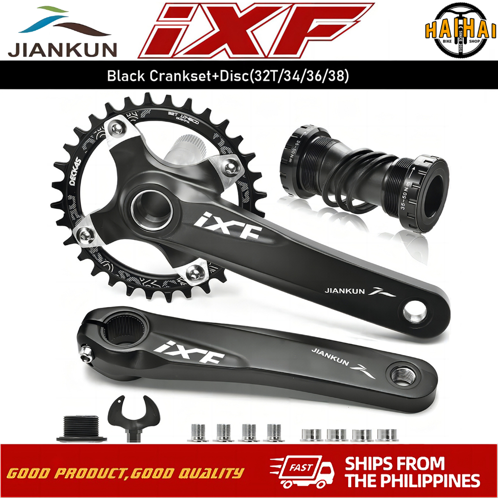 IXF Crankset 104 BCD Bottom Bracket with Axis Spindle MTB Hollowtech ...