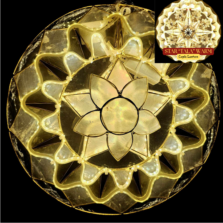 EXCLUSIVE Design MINI TALA WARM LED Terno Pampanga 14-in Capiz Parol ...