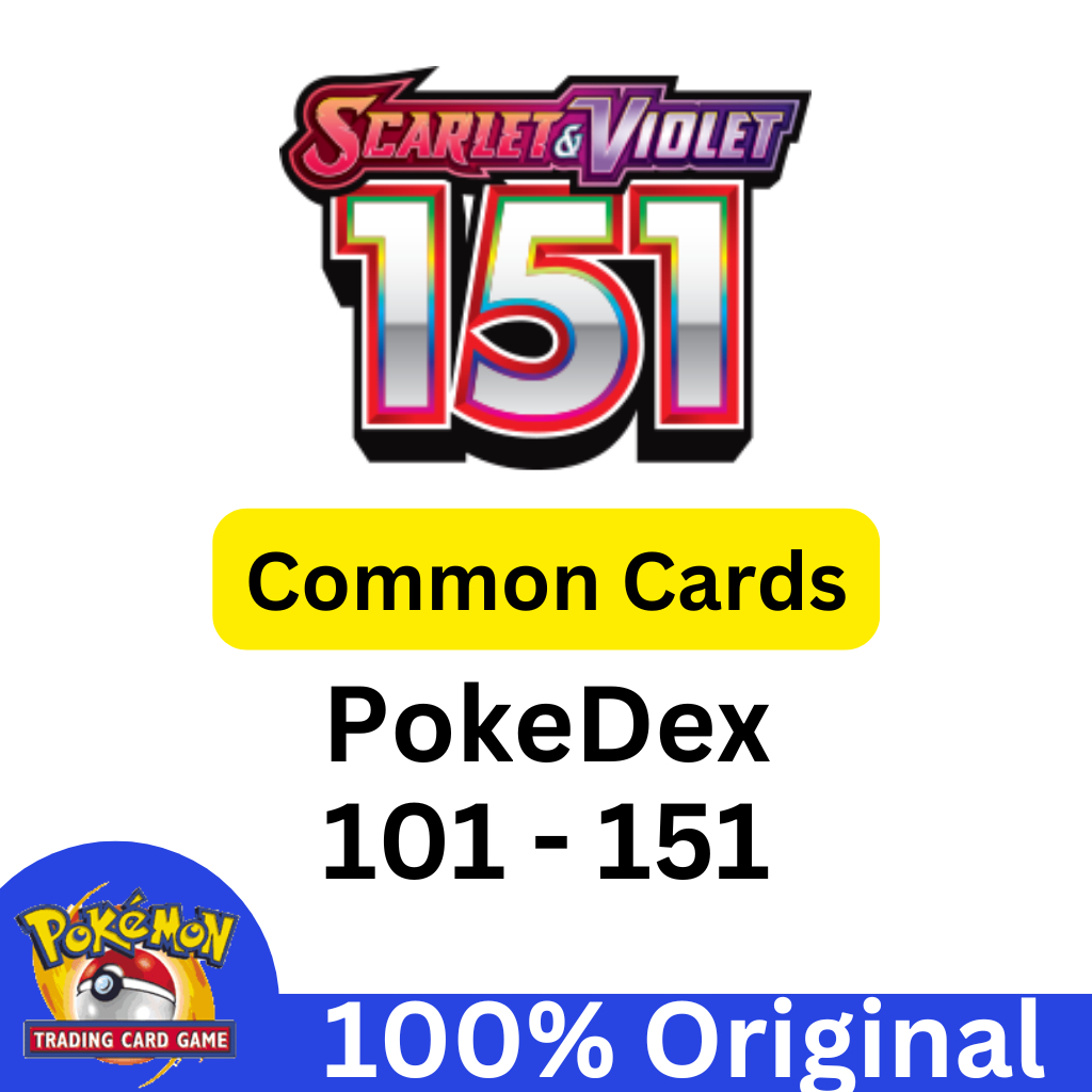 Pokemon 151 normal cards (Pokedex 101-151) Scarlet and Violet set ...