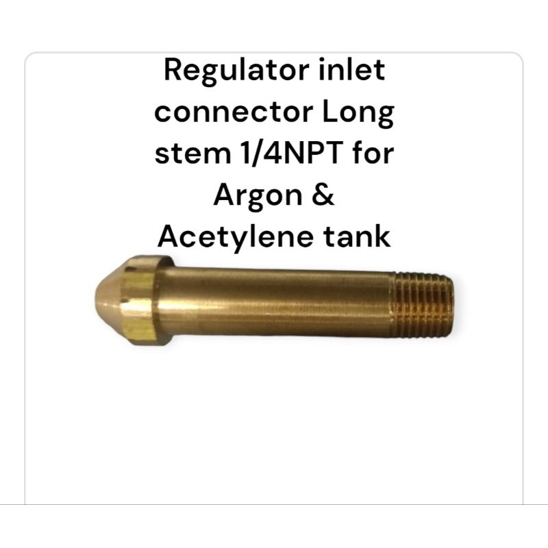 Regulator inlet connector Long stem for Argon and acetylene tank ...