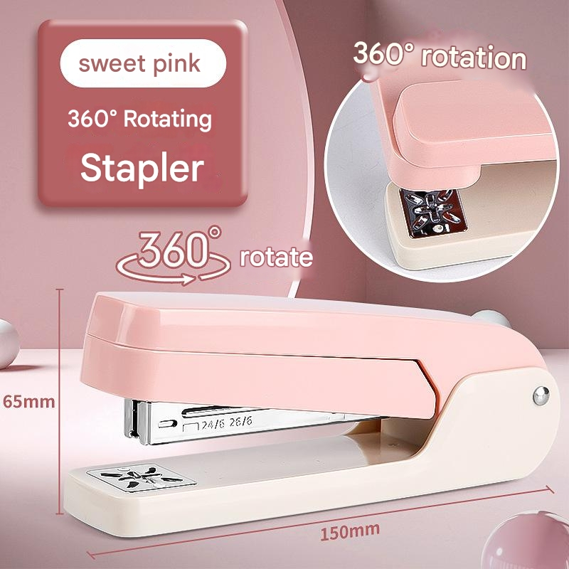 Large 360 Degree Rotating Stapler Labor-saving Stylish Office Student ...