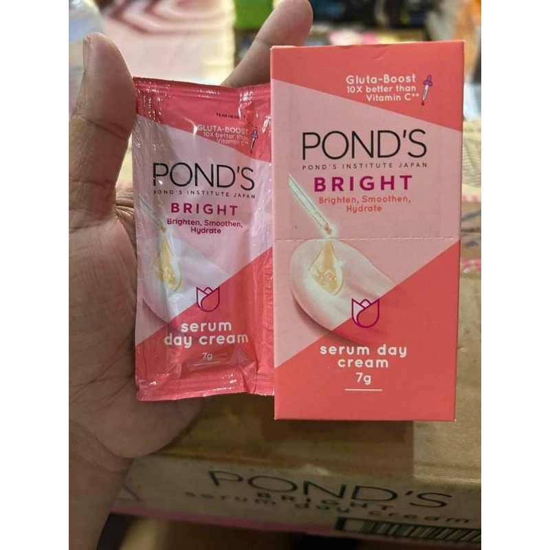 Ponds Bright Serum Day Cream Sachet 7g | Shopee Philippines