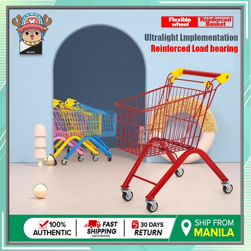 Pretend Play Real Mini Grocery Push Cart Kids 1-8years old Grocery ...