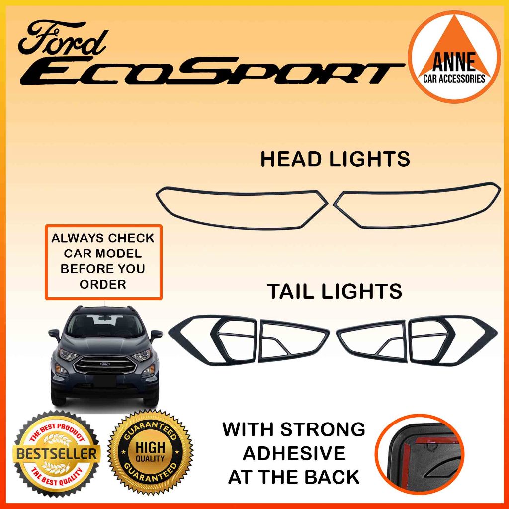 Ford Ecosport 2014 2015 2016 2017 2018 Black / Chrome Ford Ecosport ...