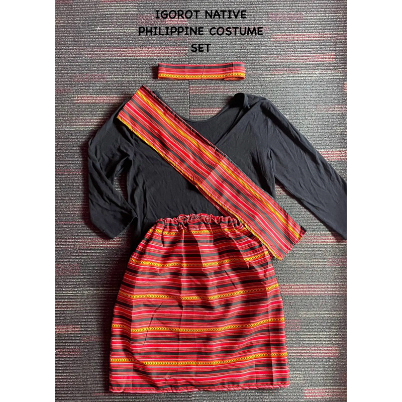 Female Igorot Native Philippine Costume Set For Adult XS-3XL | Shopee ...