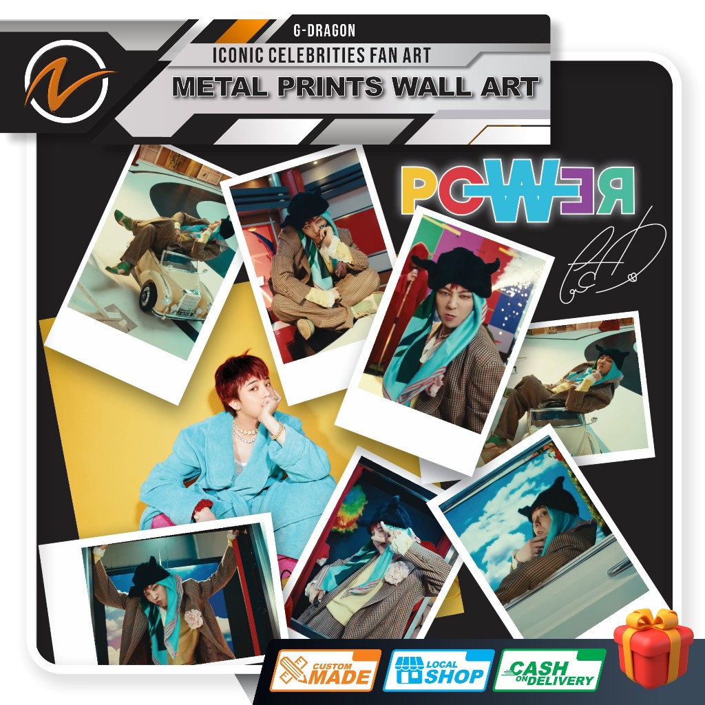 Iconic Celebrities Fan Art – G-Dragon Metal Print Collection | Unique K ...