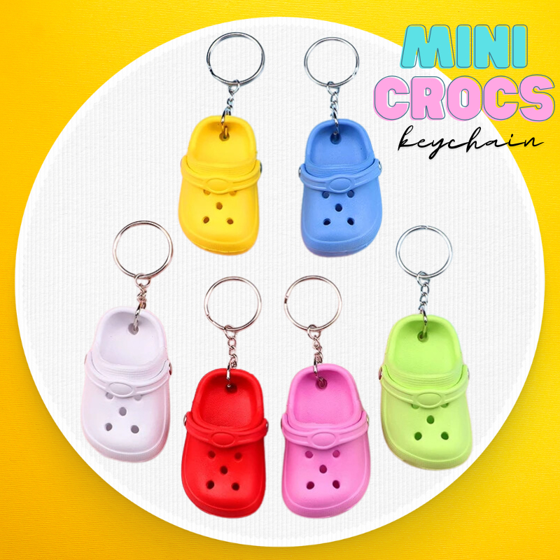 Miniature Crocs Shoe Keychain Eva shoes for Souvenirs and Anik Anik ...