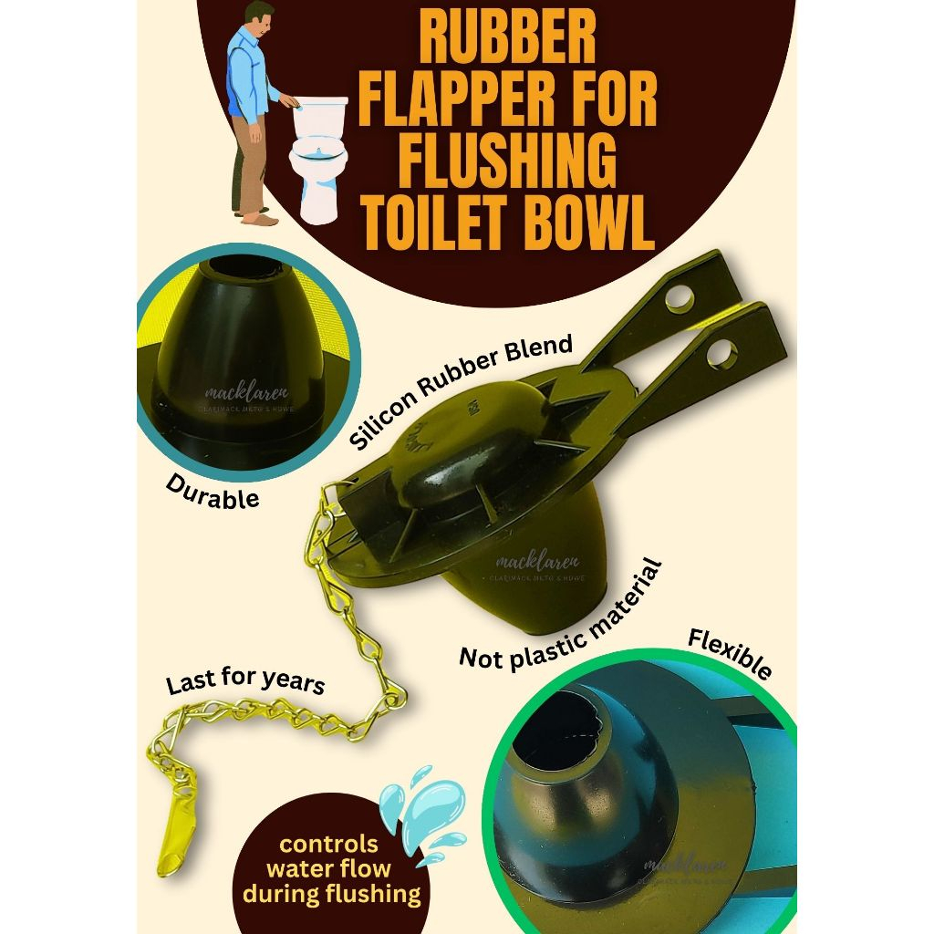 Rubber Flapper / Rubber Flap for Toilet Bowl Silicon Rubber Blend Not ...