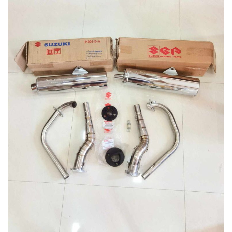 Muffler set with Elbow and Tip, Raider 150 Reborn and Raider150 1st ...