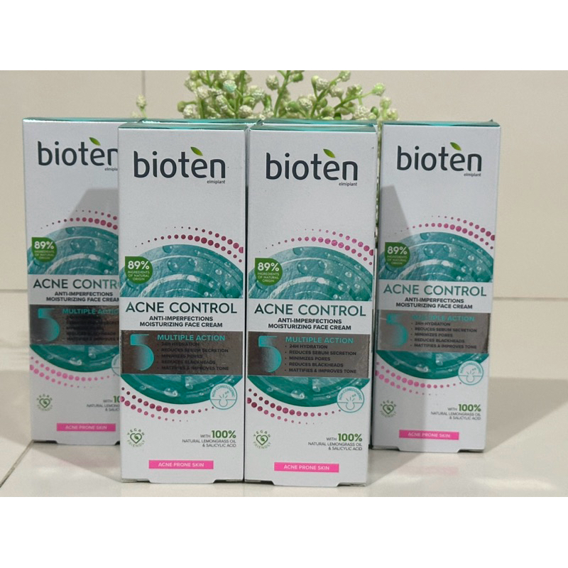 BIOTEN ACNE CONTROL MOISTURIZING FACE CREAM 40ML | Shopee Philippines