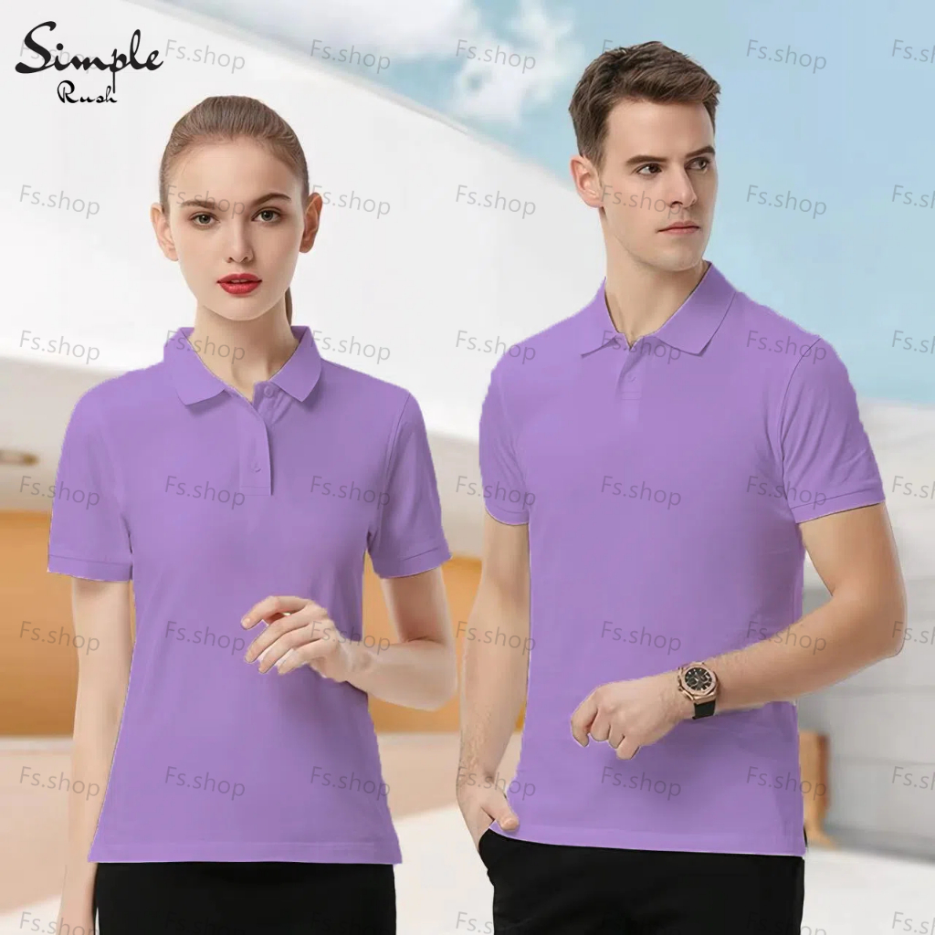Simple Rush drifit Polo Shirt Unisex Quality korea fashion Light ...