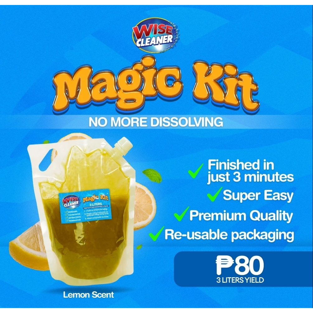 15-16L DIY Dishwashing Liquid Kit Wise Cleaner,3L Magic kit | Shopee Philippines