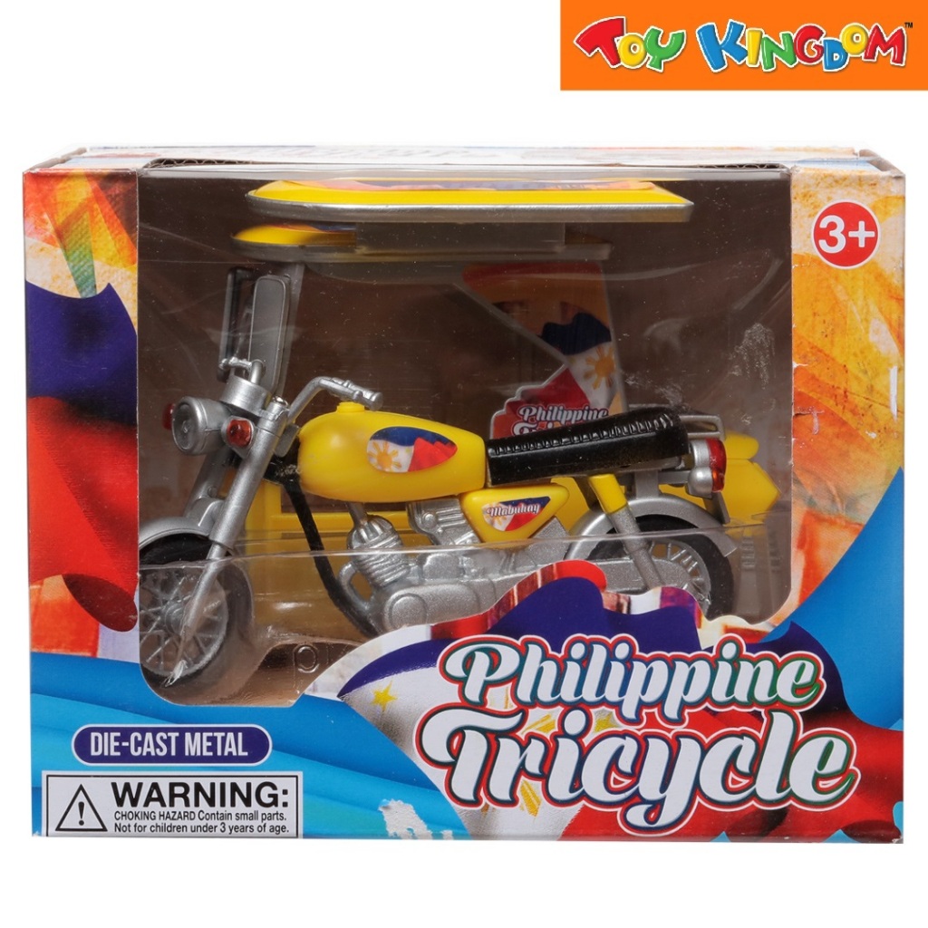 PhilCraft Philippine Tricycle Yellow 5 inch Die-cast Vehicle | Shopee ...
