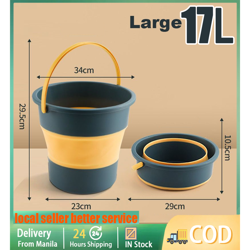 Folding water bucket portable 5L 10L 17L Car Wash Bucket Household ...