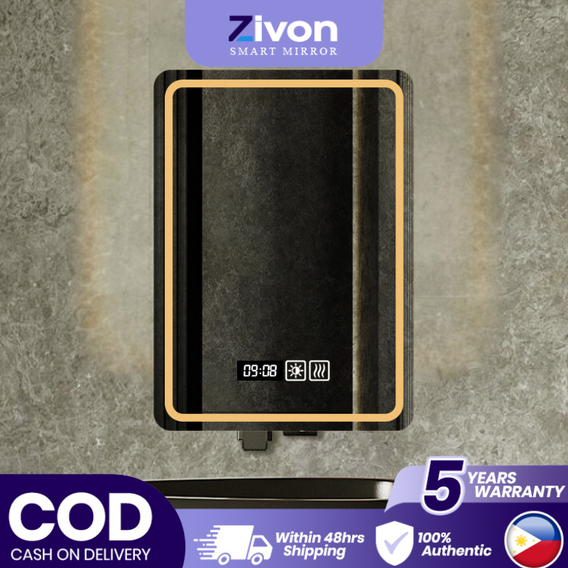 【ZIVON】Bathroom Mirror Tri-Colour Dimming Makeup Mirror With LED Lights ...