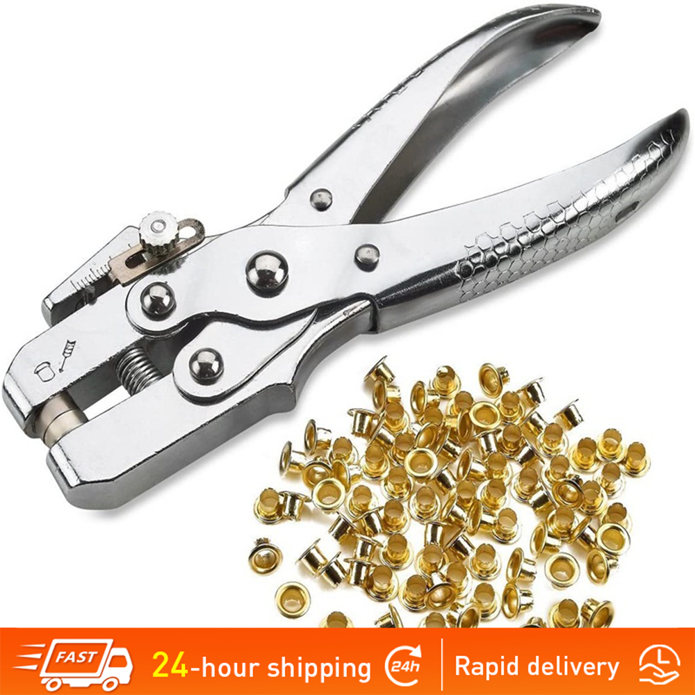 5mm 2in1 Eyelet Puncher for Hang Tag with Eyelet Grommet Leather Paper ...