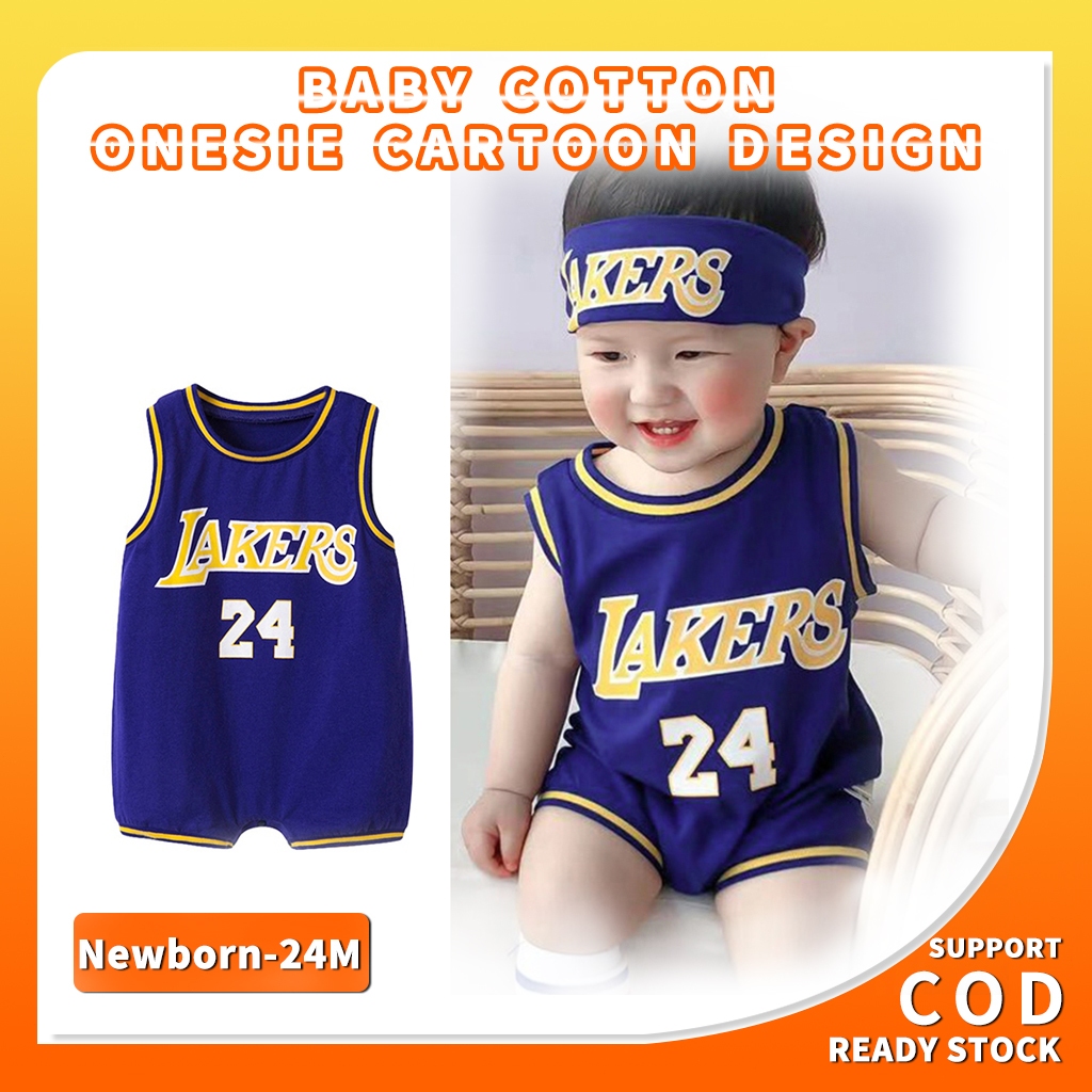 Sportswear White Yellow Blue Lakers Jersey Newborn Baby Clothes Jersey ...