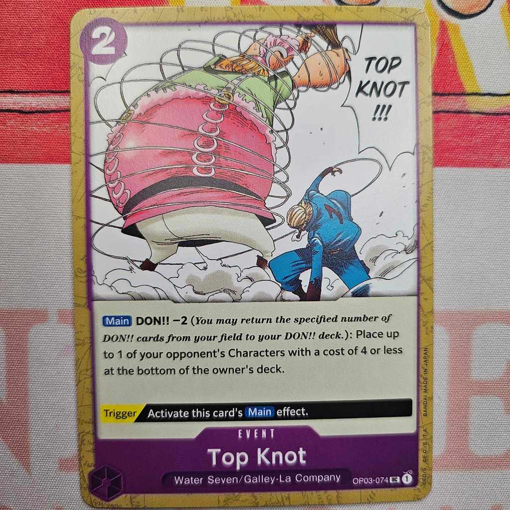 One Piece TCG [ENGLISH] OP03-074 UC Top Knot [ENGLISH VERSION] | Shopee Philippines