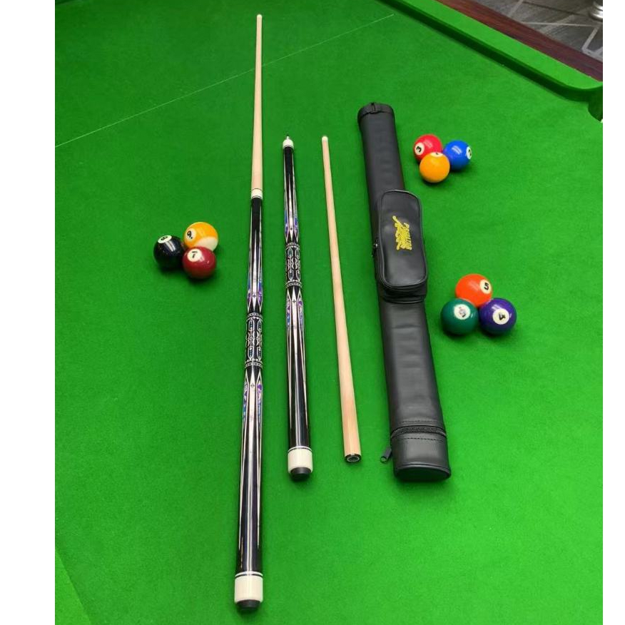 Free Case 13MM American Carbon Fiber 1/2 Split Carbon Billiard Cue Big ...