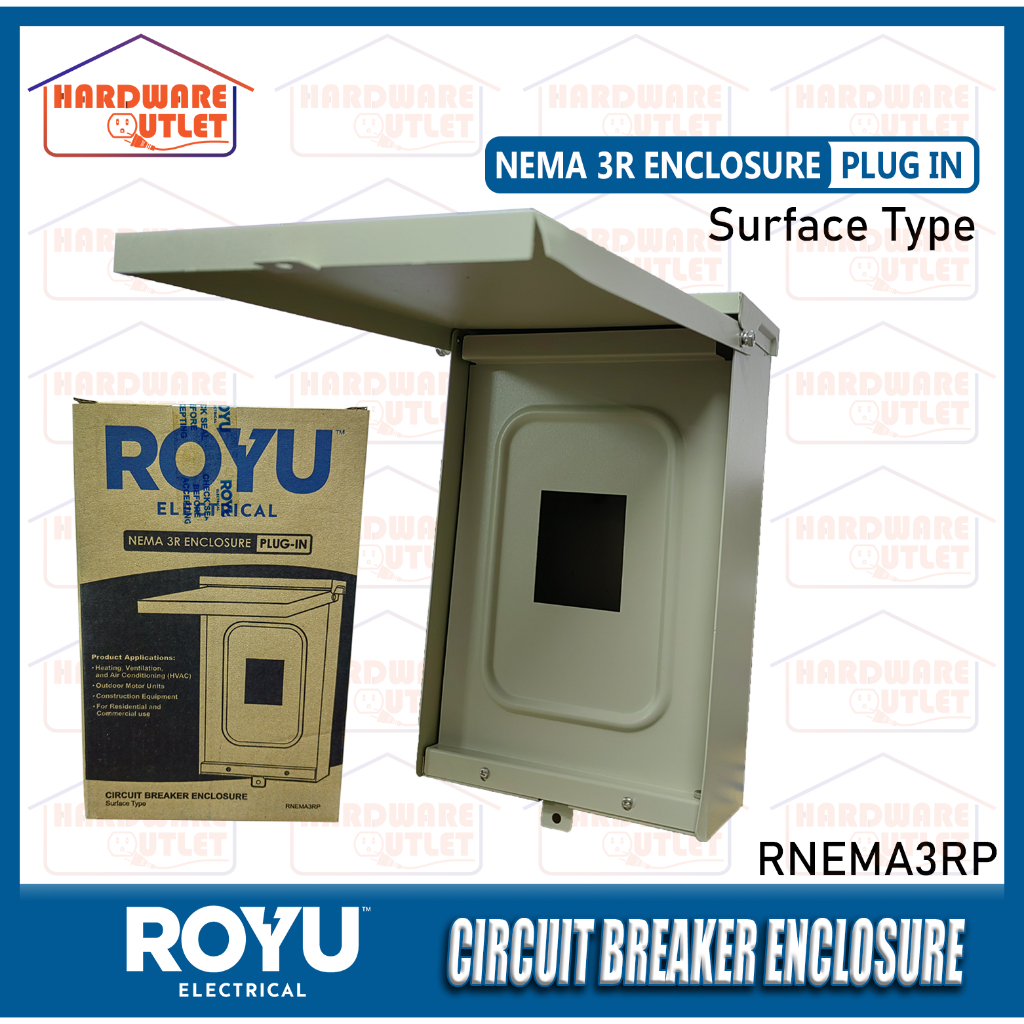 Royu Plug-In Circuit Breaker NEMA 3R Enclosure Surface Type RNEMA3RP ...