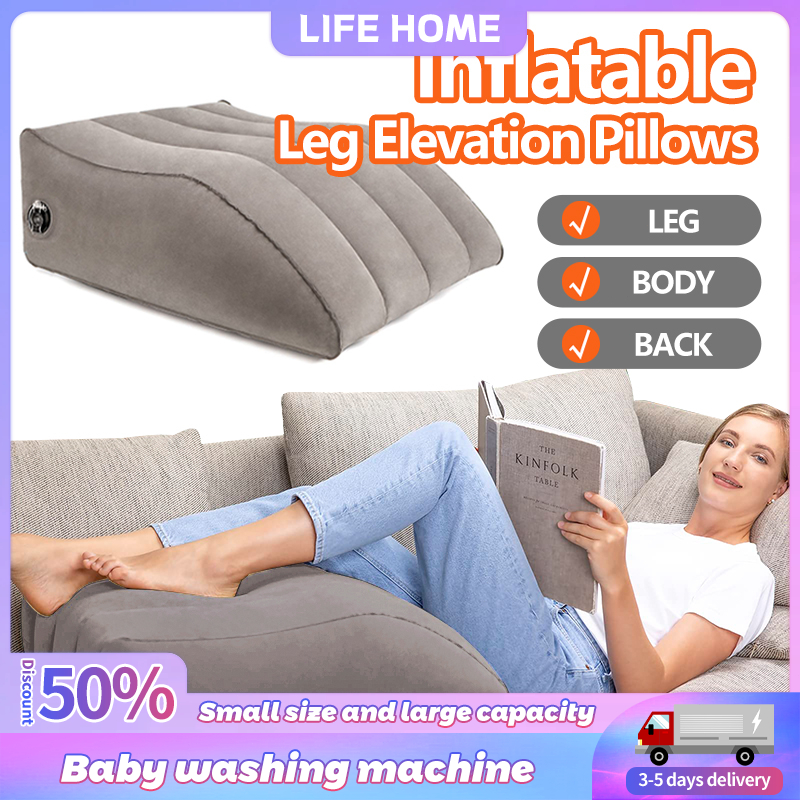 COD Inflatable Travel Pillow Portable Elevation Leg Pillow Ergonomic ...