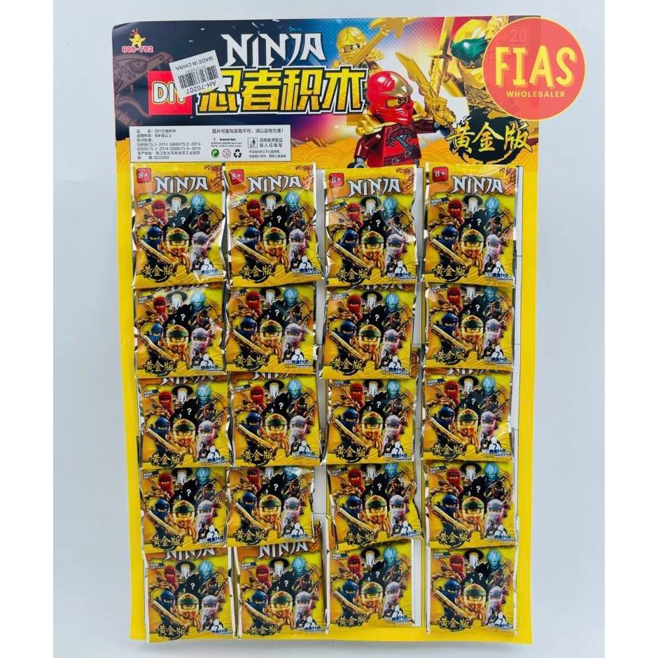 20 pcs Ninja Figure Bricks Wholesale Paninda | Shopee Philippines