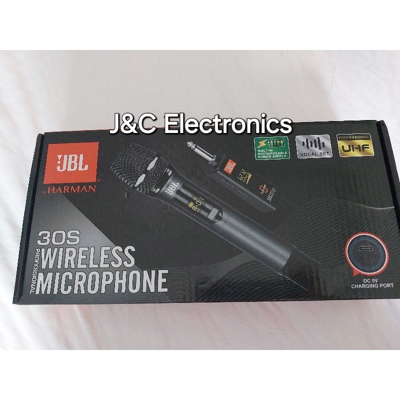 JBL Harman 30S Professional UHF Wireless Microphone with Built in ...