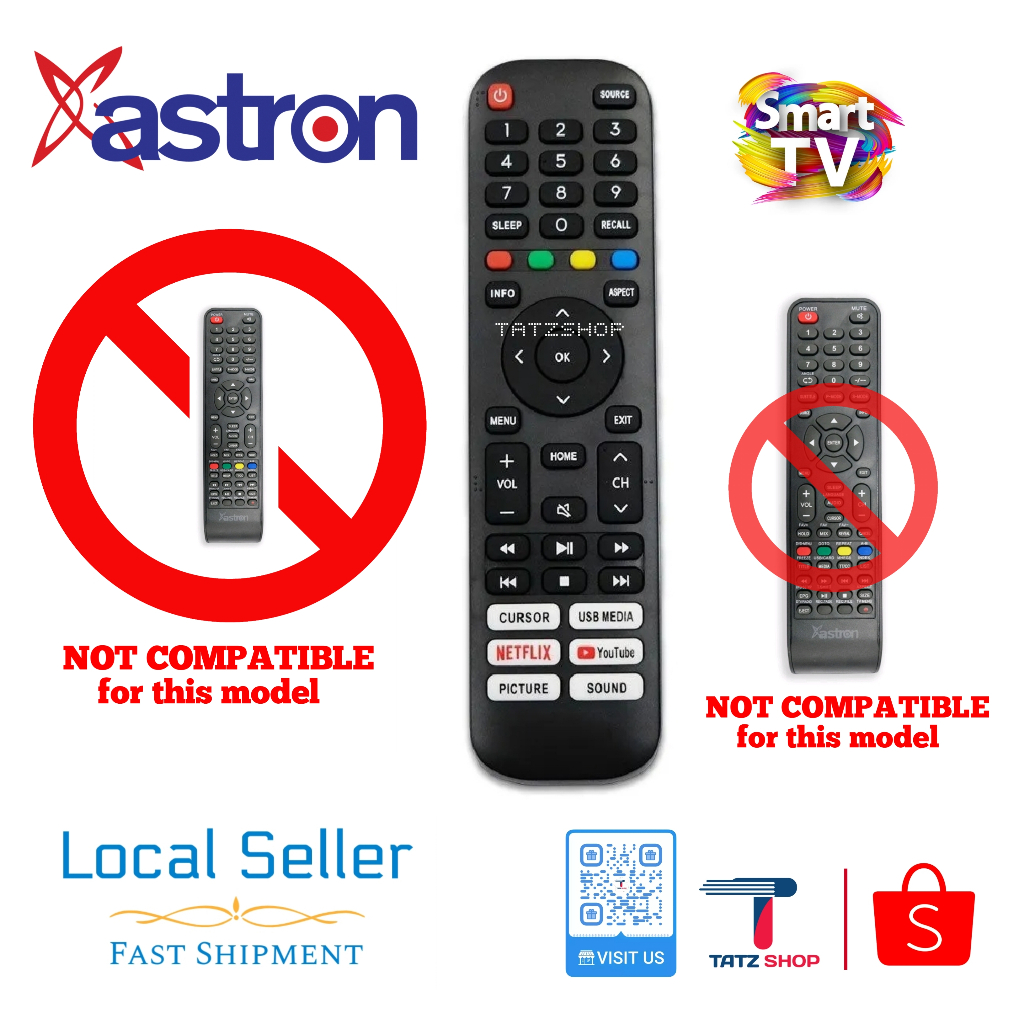 Astron Remote Smart TV for New Version | Shopee Philippines