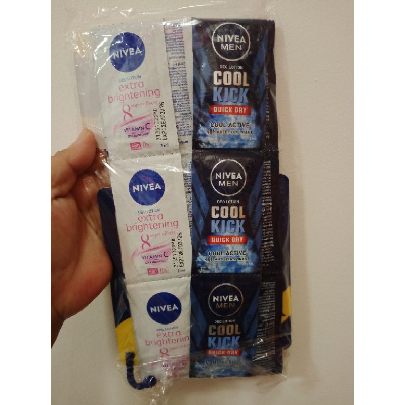 NIVEA DEODORANT MEN&WOMEN SACHET 24PCS ASSORTED | Shopee Philippines