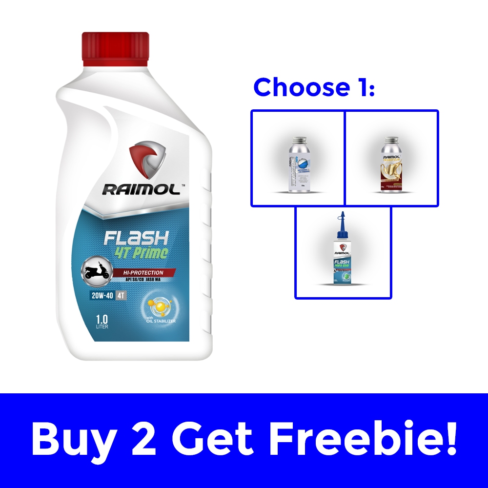 RAIMOL FLASH 4T PRIME 1L 20W-40 SG CD 4 STROKE MOTORCYCLE ENGINE OIL ...