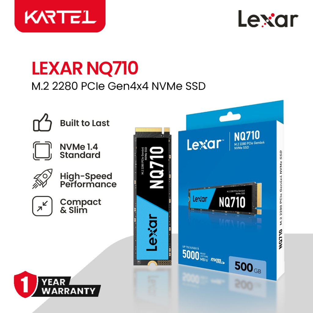 Lexar NQ710 500GB 1TB 2TB PCIe 4.0 M.2 2280 PCIe Gen4x4 NVMe Internal ...