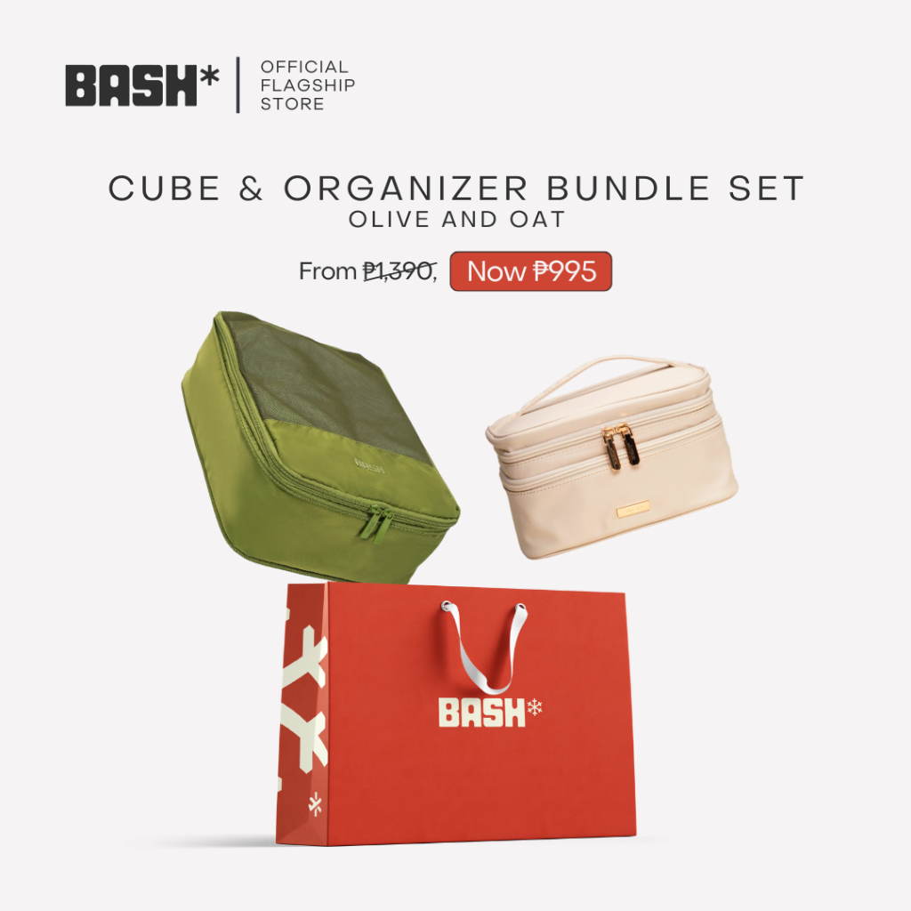 BASH Cube and Organizer Bundle Set in Olive and Oat | Shopee Philippines