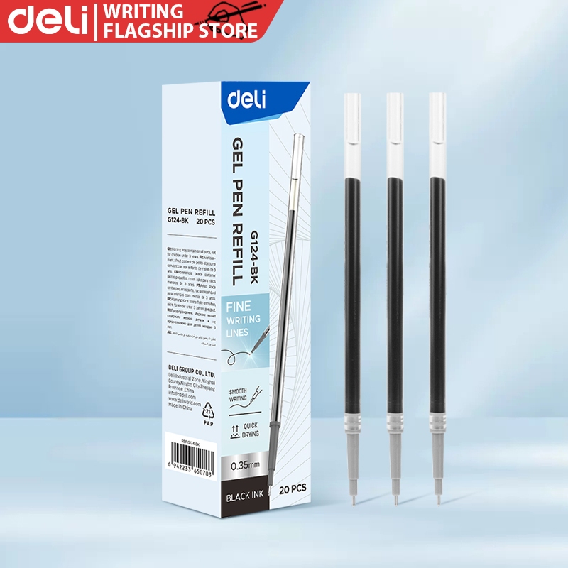 Deli Quick-Dry Push Refill Full Needle Tube black 1PC | Shopee Philippines