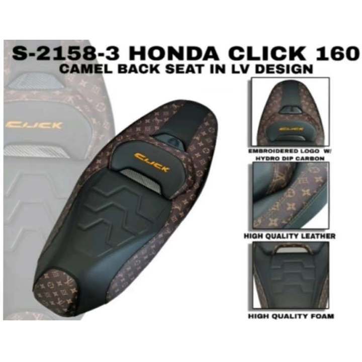 CAMEL BACK SEAT W/DESIGN (Click160 ) | Shopee Philippines