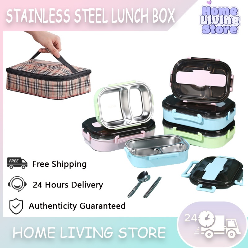 COD Lunch Box 304 Stainless Steel Dinnerware Set Bento Thermal bag ...