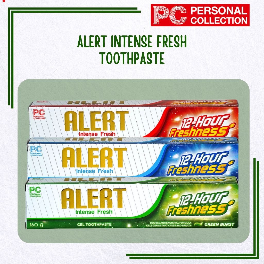 PERSONAL COLLECTION Buy1 take 1 Alert Toothpaste Red Blaze, Blue Blast ...