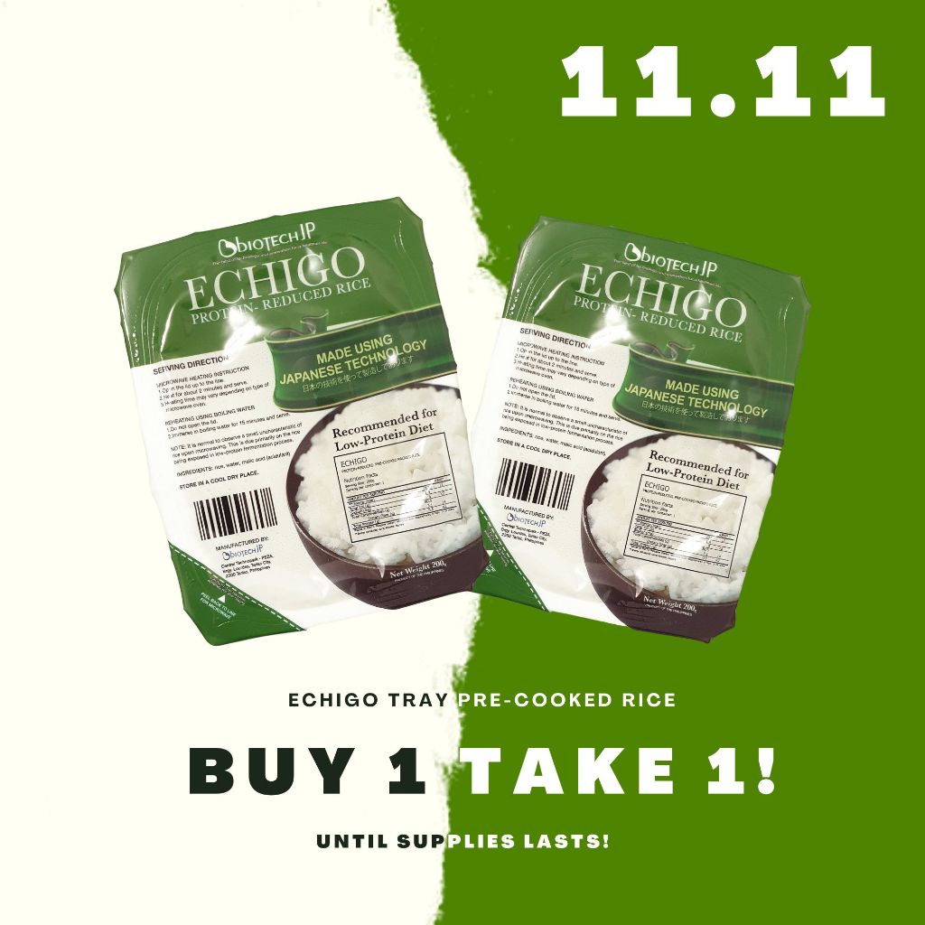 BUY 1 TAKE 1 BiotechJP Echigo Rice Protein Reduced Pre-cooked Rice for ...