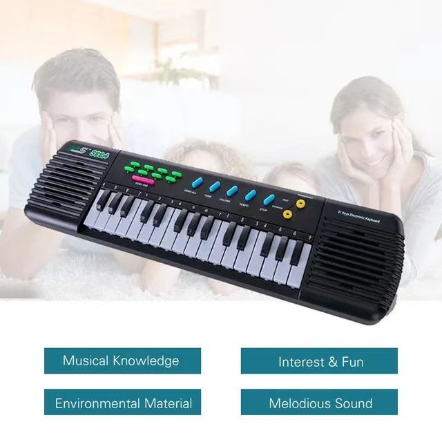 Children’s Electronic Piano with Microphone Keys Imitation Piano Keys ...