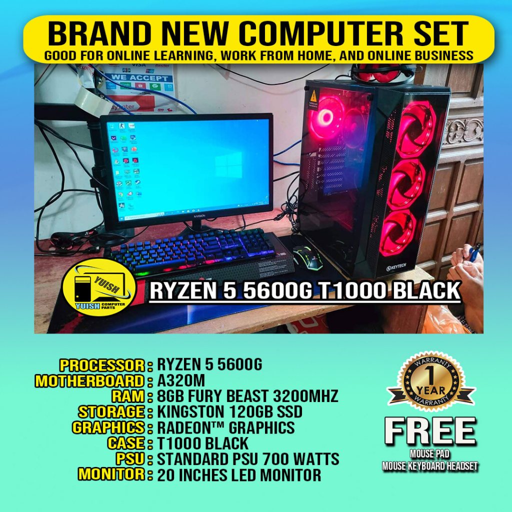 COMPUTER SET RYZEN 5 5600G | Shopee Philippines