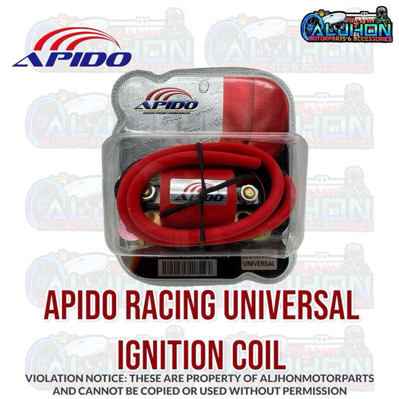 APIDO RACING UNIVERSAL IGNITION COIL (factory sealed no warranty/no ...