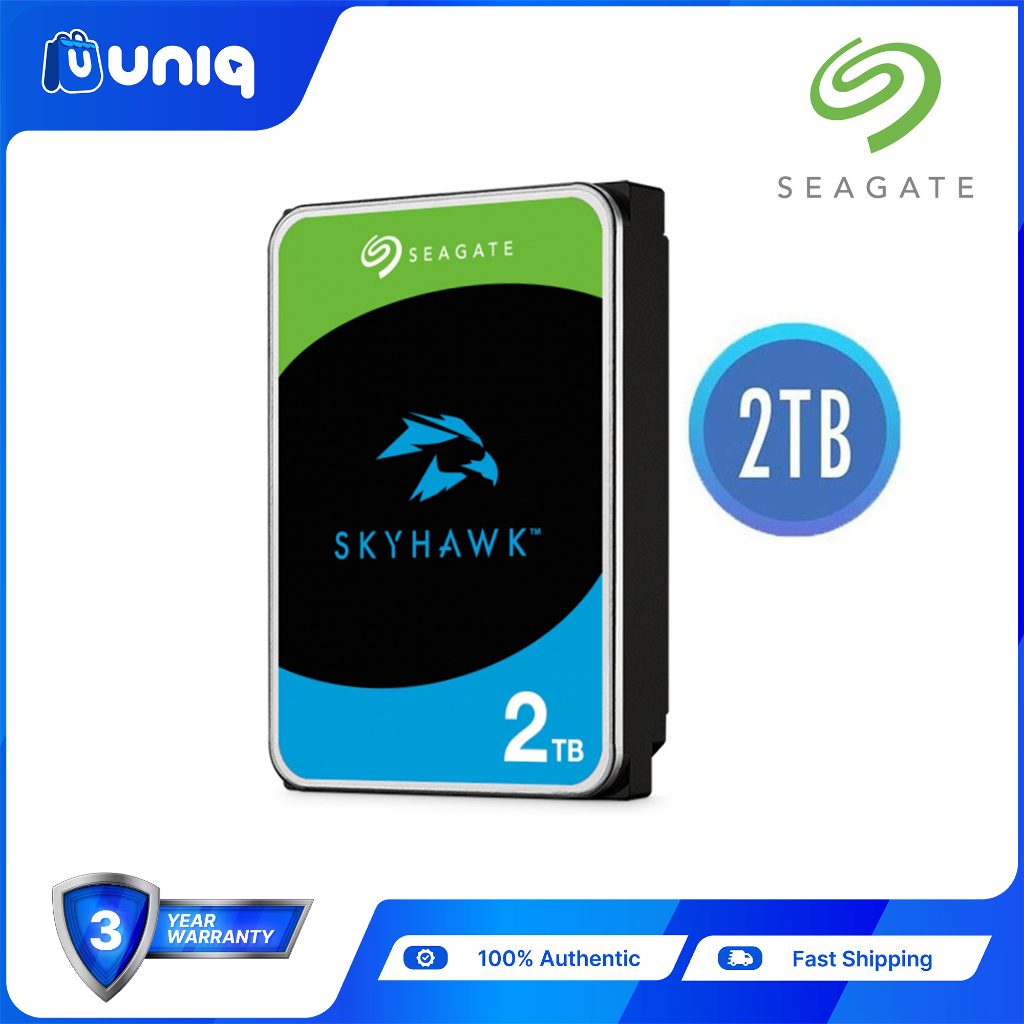 Seagate SkyHawk 2TB 3.5" SATA Surveillance Hard Drive (ST2000VX017 ...