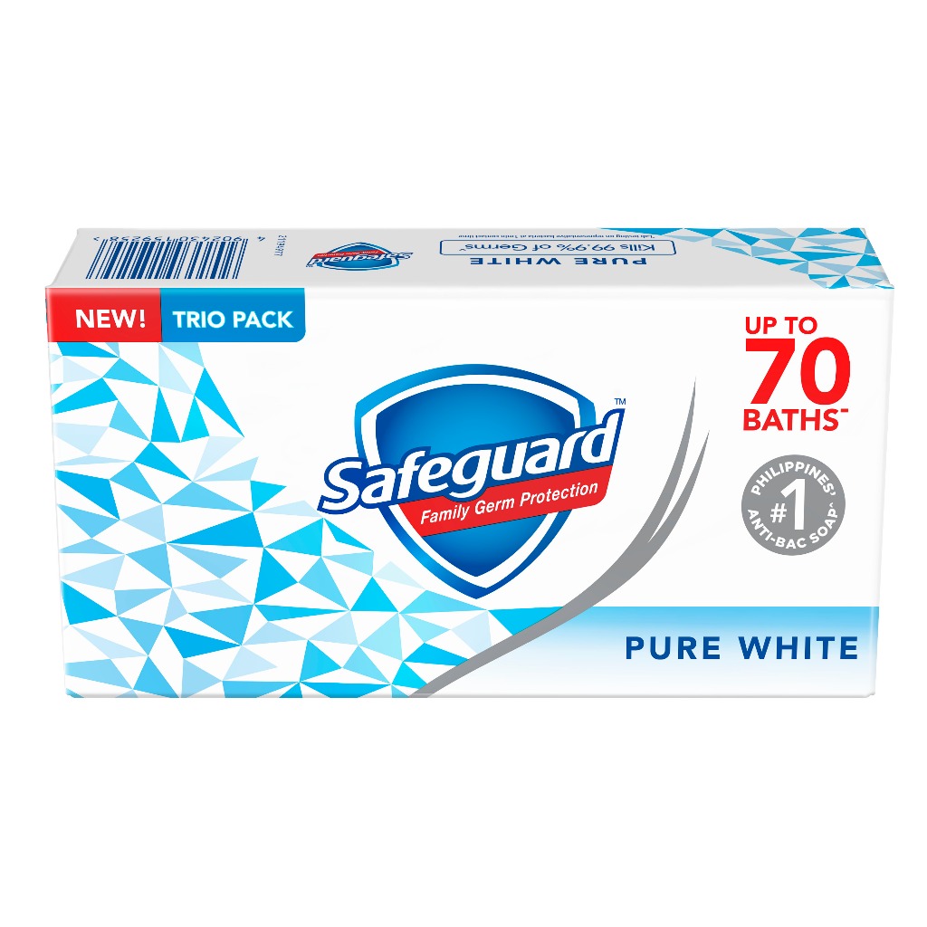 Safeguard Bar Soap Pure White Tripid 78g | Shopee Philippines
