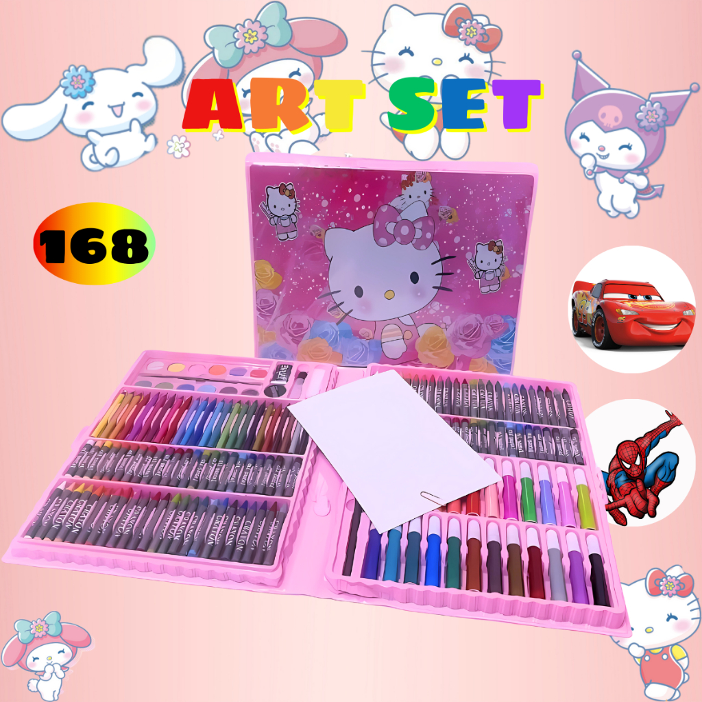 Cartoon Design Art Sets Watercolor Brush in a Box - Painting Stationery ...
