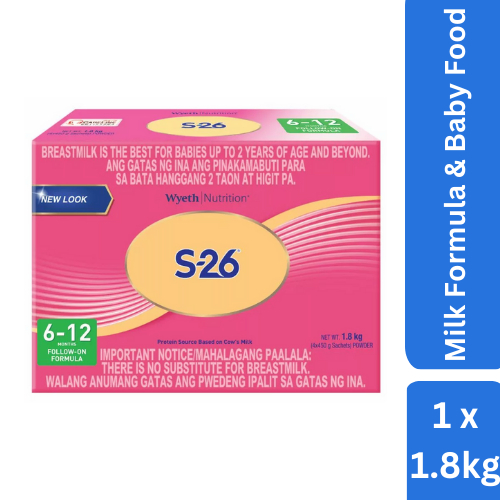 S-26 TWO Milk Supplement for 6-12 Months Bag in Box 1.8kg | Shopee Philippines