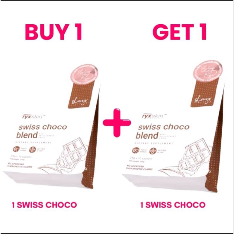 ONHAND BUY1TAKE1 RYXSKIN MEAL REPLACEMENT SWISS CHOCO BLEND | Shopee ...