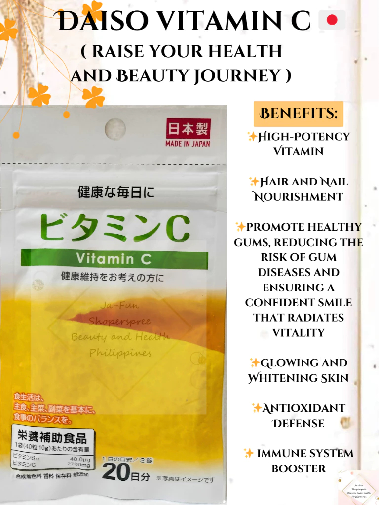 VITAMIN C JAPAN SUPPLEMENTS ( DAISO ) | Shopee Philippines